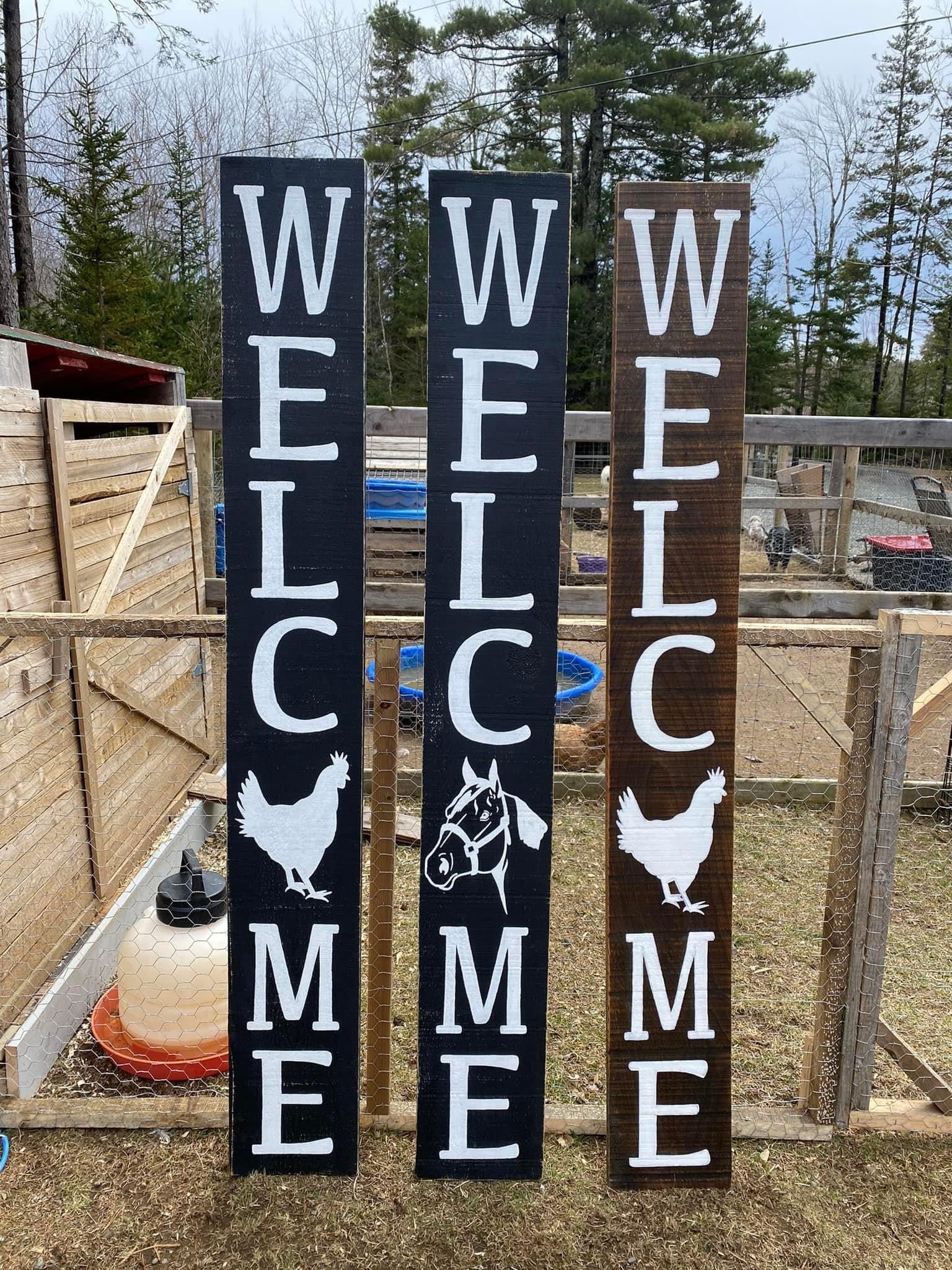WELCOME Signs | Back Forty Woodworks